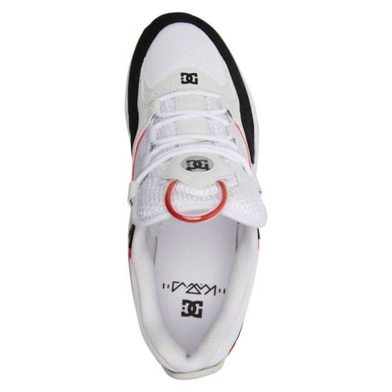 Tênis Dc Shoes Kalis Lite White Black True Red ADYS100291WTR - Prince ...